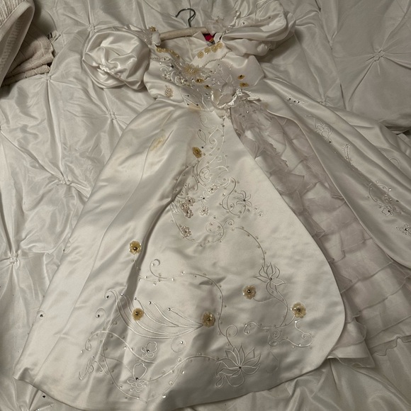Disney | Costumes | Disneys Enchanted White Kids Costume Dress | Poshmark